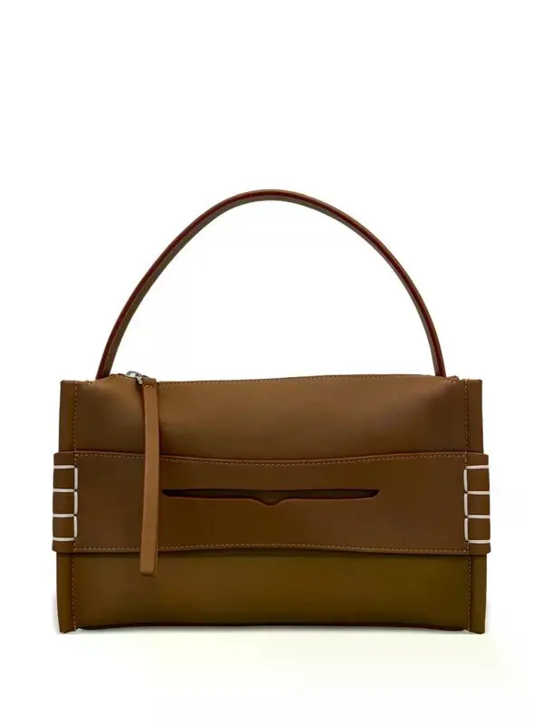 JW Anderson Loafer Top Handle Bag - Brown