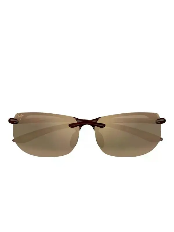 Maui Jim Banyans Rimless Sunglasses - Brown