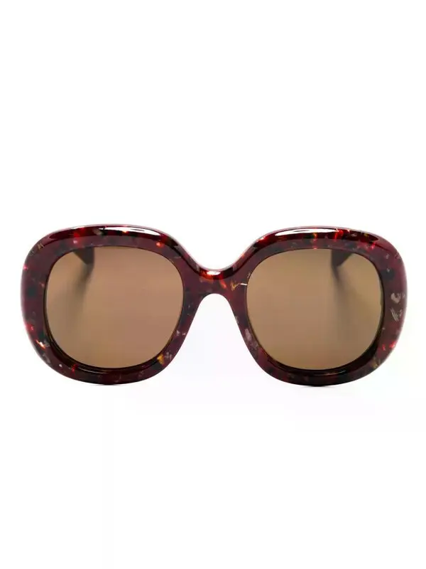 Chloé Oversized Frame Sunglasses - Red