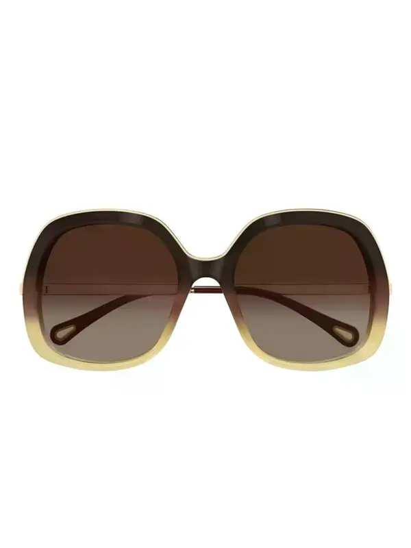 Chloé Oval-frame Sunglasses - Brown