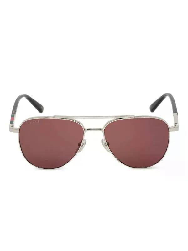 Gucci Pilot-frame Sunglasses - Silver