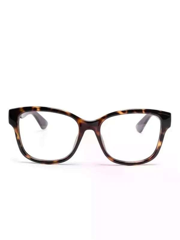 Gucci Butterfly-frame Glasses - Brown