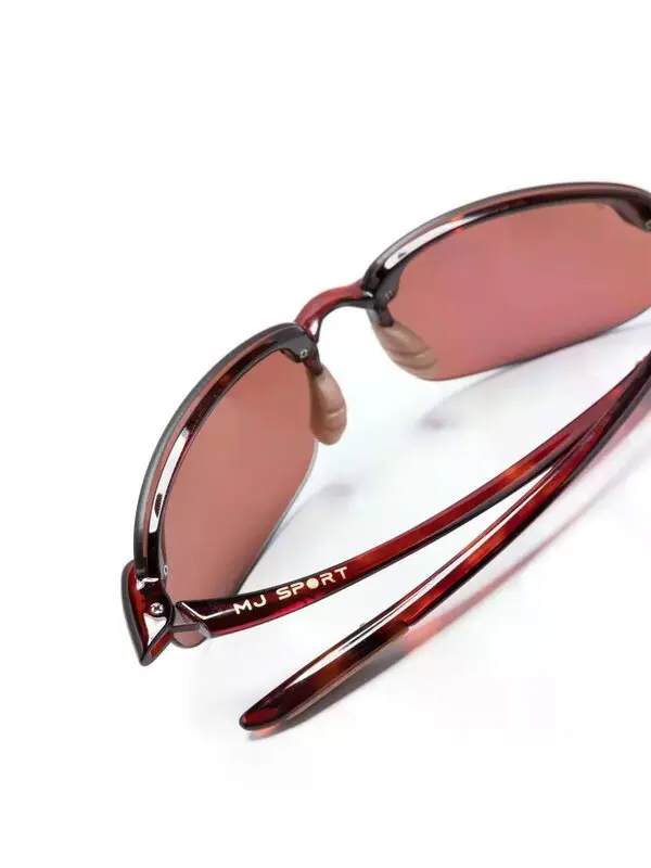 Maui Jim Ho'okipa Biker-style Sunglasses - Red