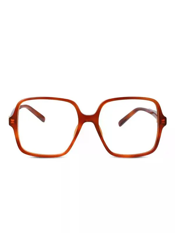 Gucci Geometric-frame Eyeglasses - Brown