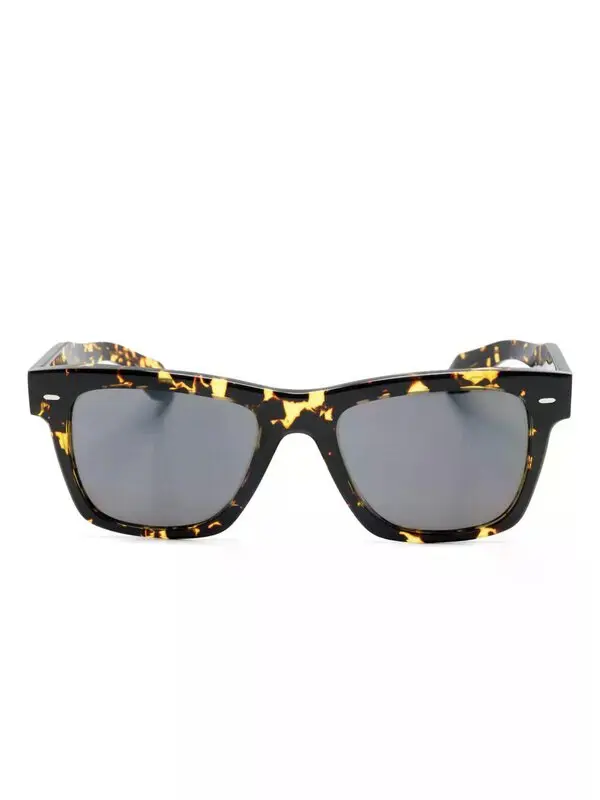 Oliver Spencer N.04 Tortoiseshell-effect Sunglasses - Black