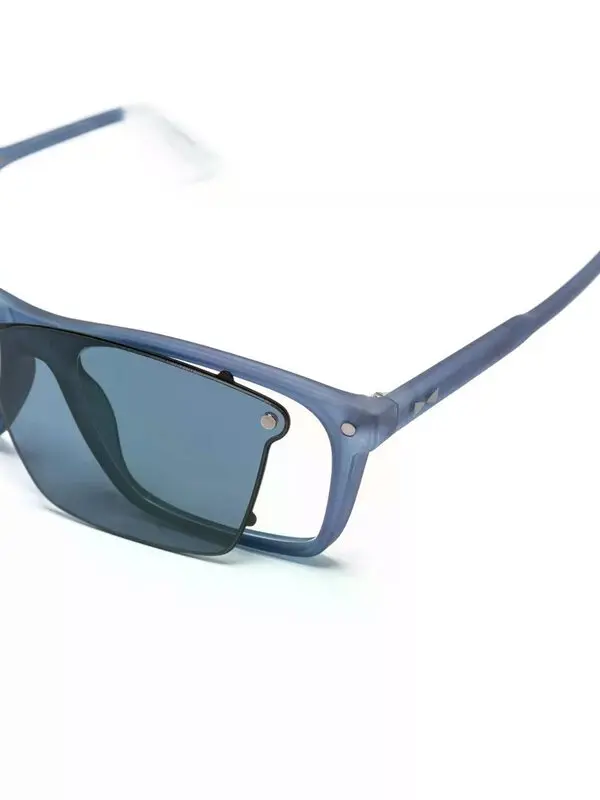 SNOB Rectangle Frame Clip-on Glasses