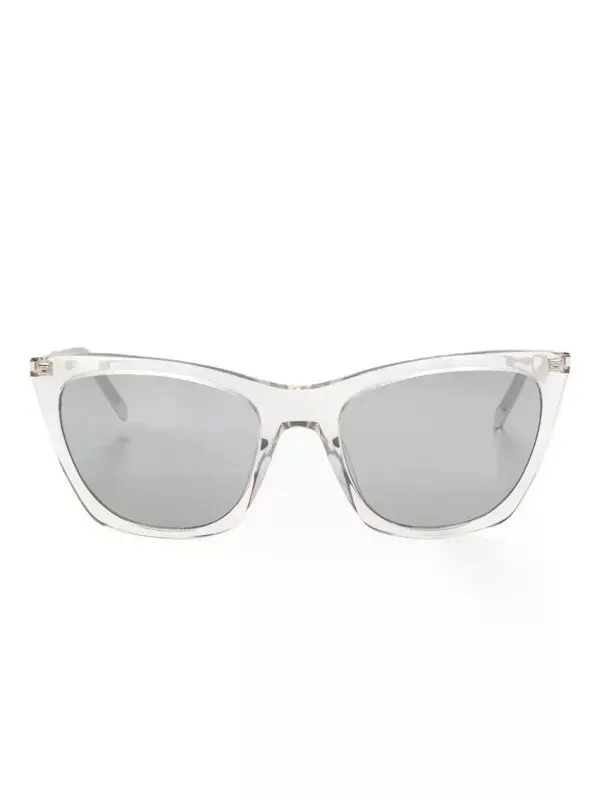 Saint Laurent Mica Cat-eye Sunglasses - Neutrals