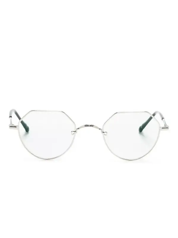 Matsuda Geometric Frame Eyeglasses - Silver