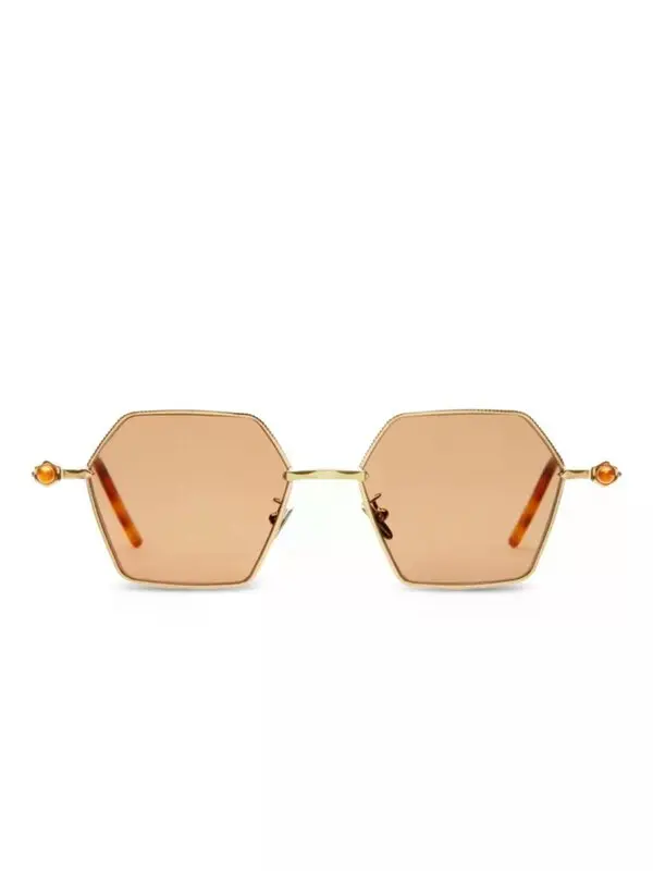 KUBORAUM Geometric-frame Sunglasses - Gold