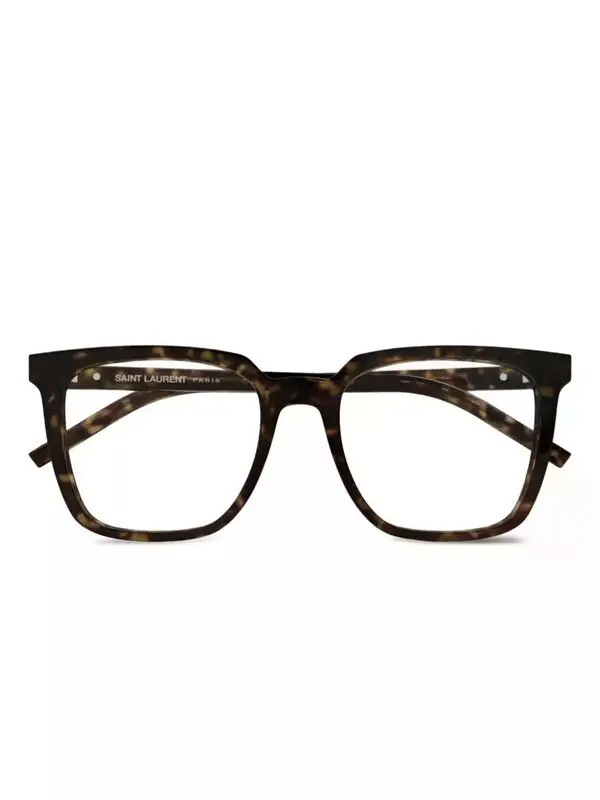 Saint Laurent Square-frame Glasses - Brown