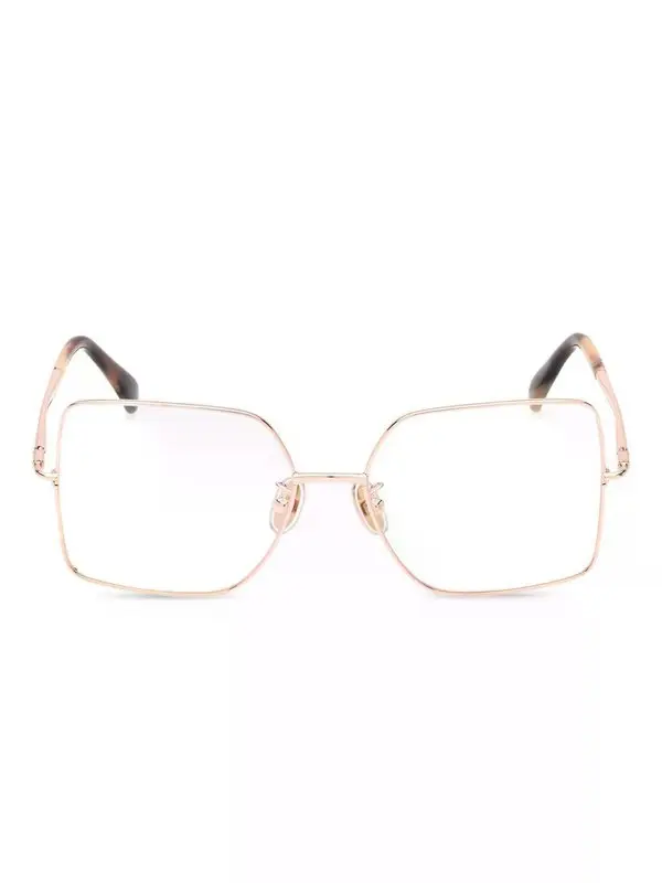 Max Mara Square Frame Eyeglasses - Pink