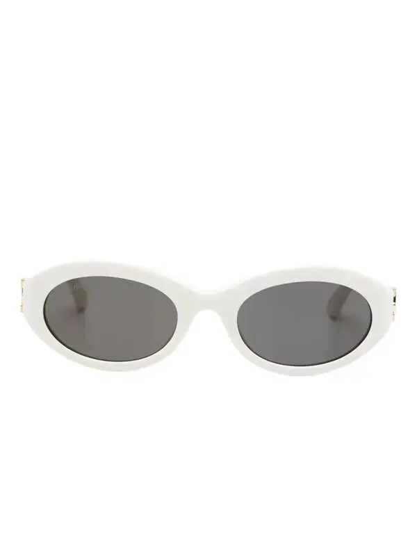 CARTIER Oval-frame Sunglasses - White