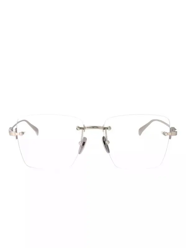 Gucci Square-frame Glasses - Silver