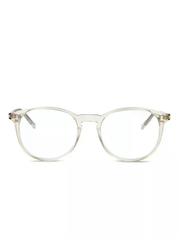 Saint Laurent Round-frame Eyeglasses - White