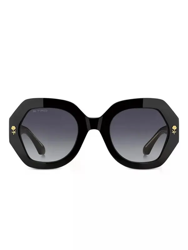 Etro Geometric-frame Sunglasses - Black