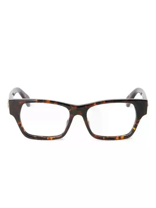 Off-White Tortoiseshell Frame Glasses - Brown