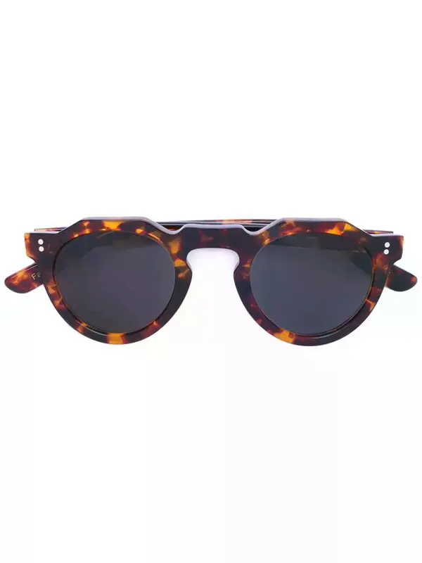 LESCA Pica Sunglasses - Brown