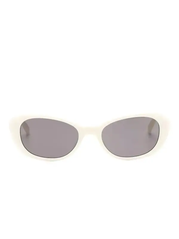 Saint Laurent Oval-frame Sunglasses - White