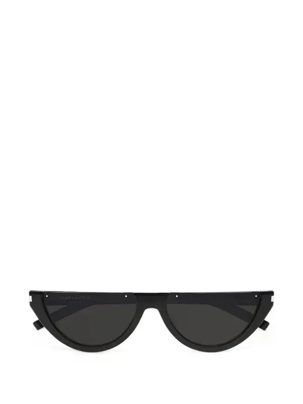 Saint Laurent Half Moon Tinted-lenses Sunglasses - Black