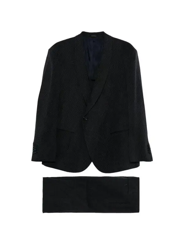 Giorgio Armani Pinstripe Single-button Blazer