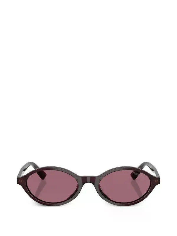 JIMMY CHOO Oval-frame Sunglasses - Red