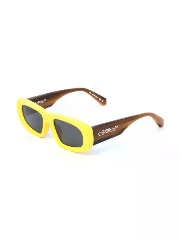Off-White Oval-frame Sunglasses - Yellow