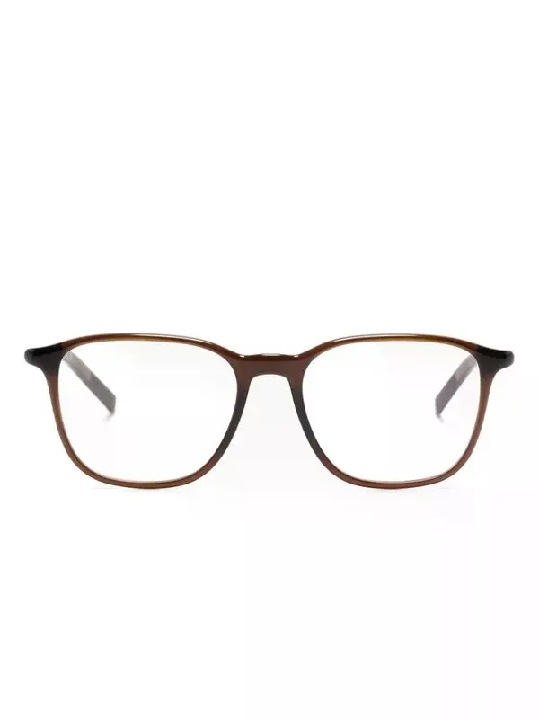 Montblanc Square-frame Glasses - Brown