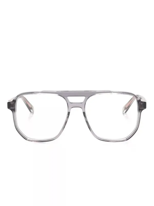 Philipp Plein Square-frame Glasses - Grey