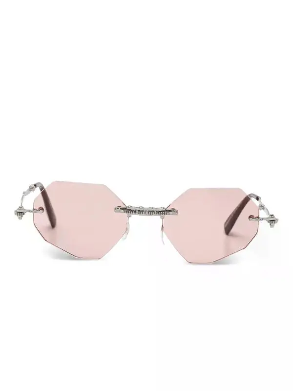 KUBORAUM Geometric Frame Sunglasses - Silver