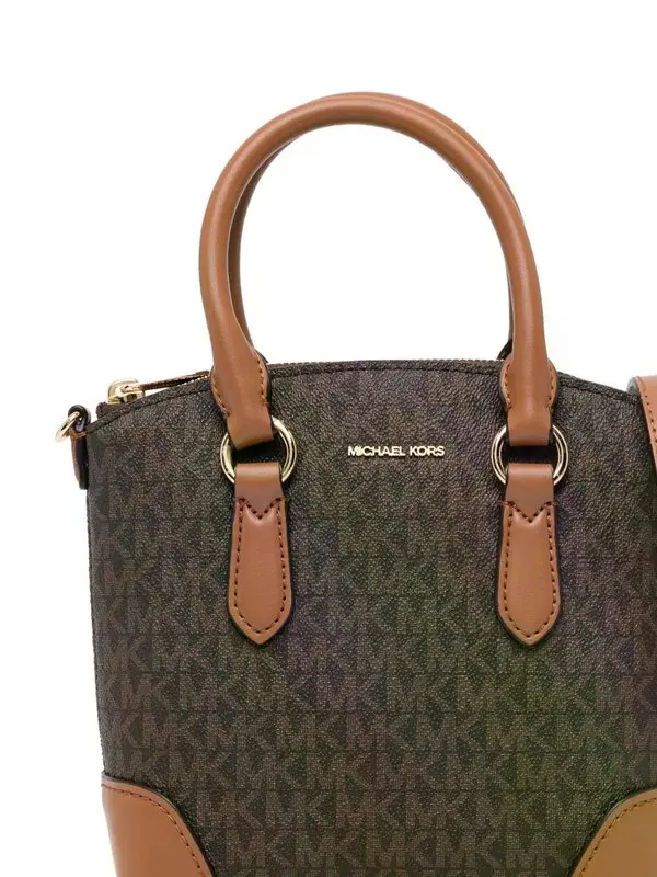 Michael Kors Logo Pattern Tote - Brown