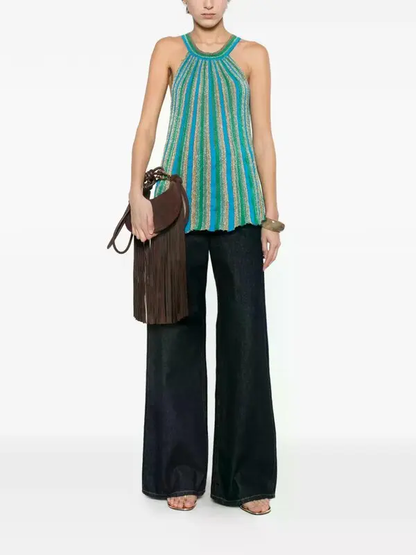 CIRCUS HOTEL Striped Sleeveless Top