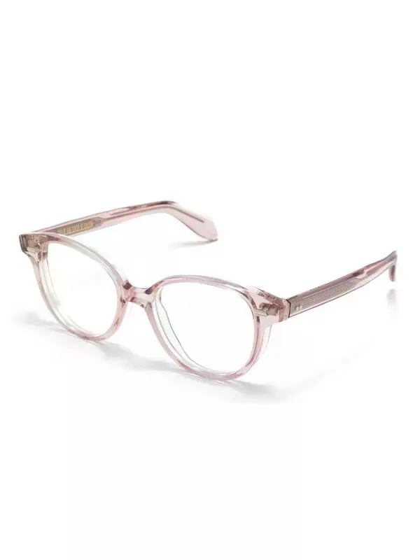 CUTLER & GROSS Translucent Round Frame Glasses