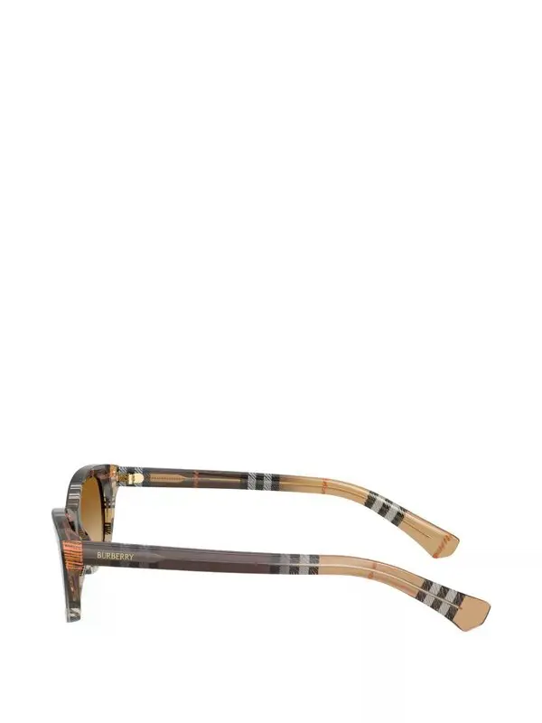 Burberry Checked Cat-eye Sunglasses - Neutrals