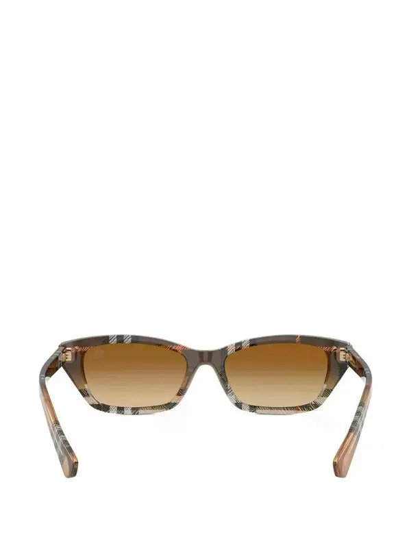 Burberry Checked Cat-eye Sunglasses - Neutrals