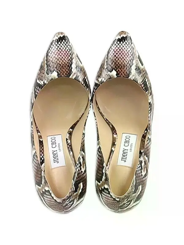 JIMMY CHOO Romy Snake-embossed Pumps