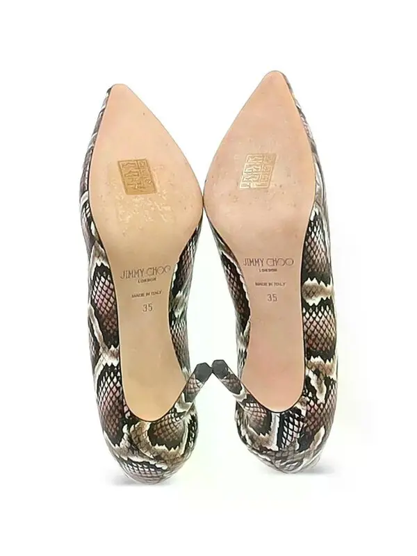 JIMMY CHOO Romy Snake-embossed Pumps