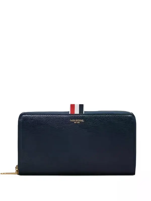 Thom Browne Grained Long Zip Wallet - Blue