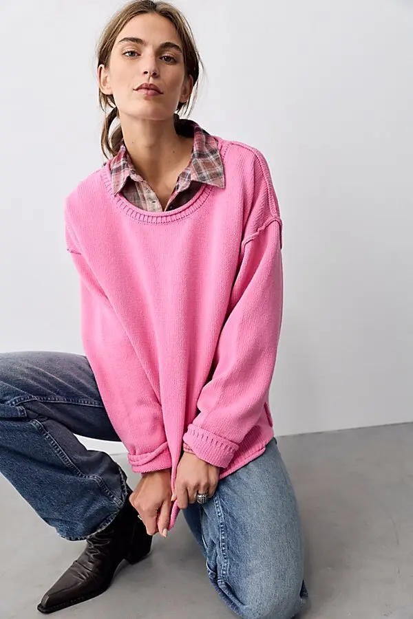 Free People We The Free Ella Roll-neck Sweater - Double Bubble