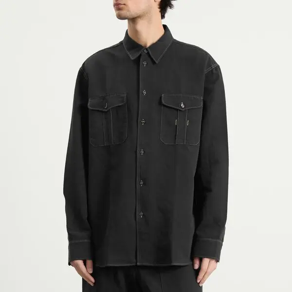 Studio Nicholson Louro Cotton Linen Utility Shirt