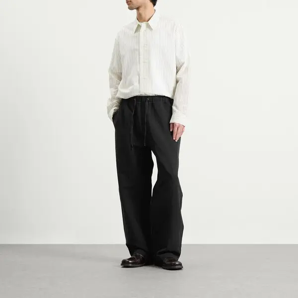 Studio Nicholson Cotton Linen Drawstring Trouser