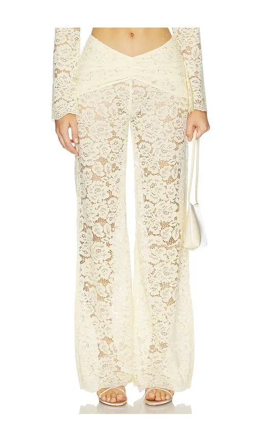 SHANI SHEMER Madison Lace Trousers - Cream