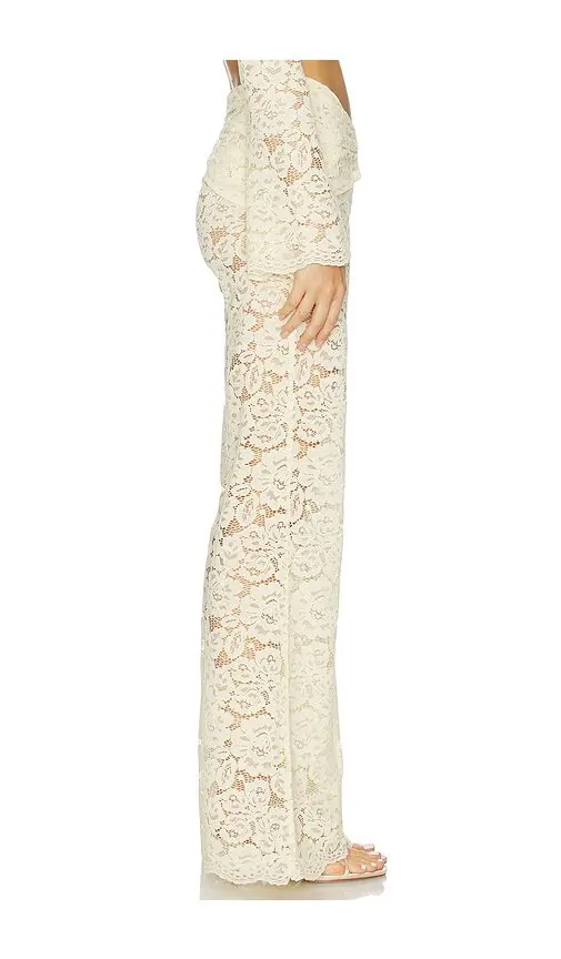 SHANI SHEMER Madison Lace Trousers - Cream