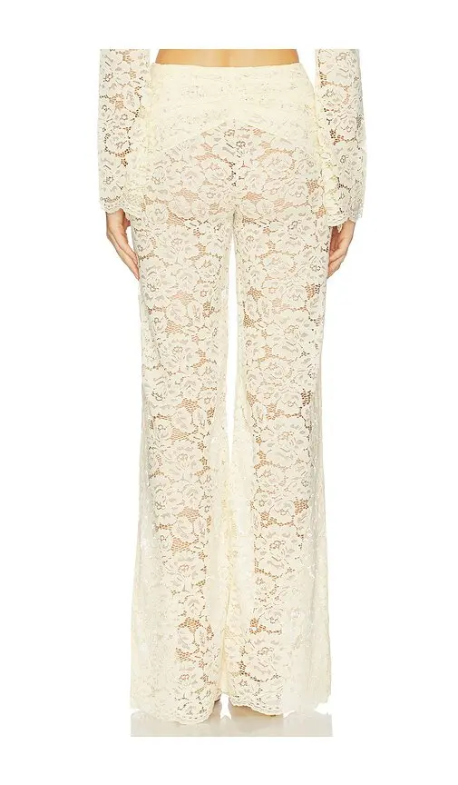 SHANI SHEMER Madison Lace Trousers - Cream