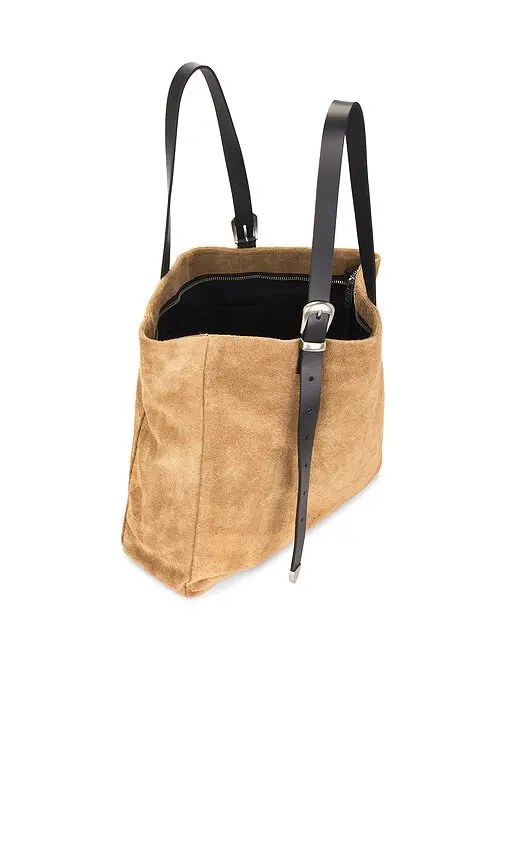 ALLSAINTS Haven Suede Tote - Brown