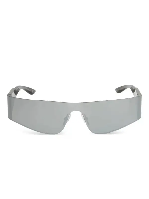 Balenciaga Bb0041s Rectangle Sunglasses - Grey