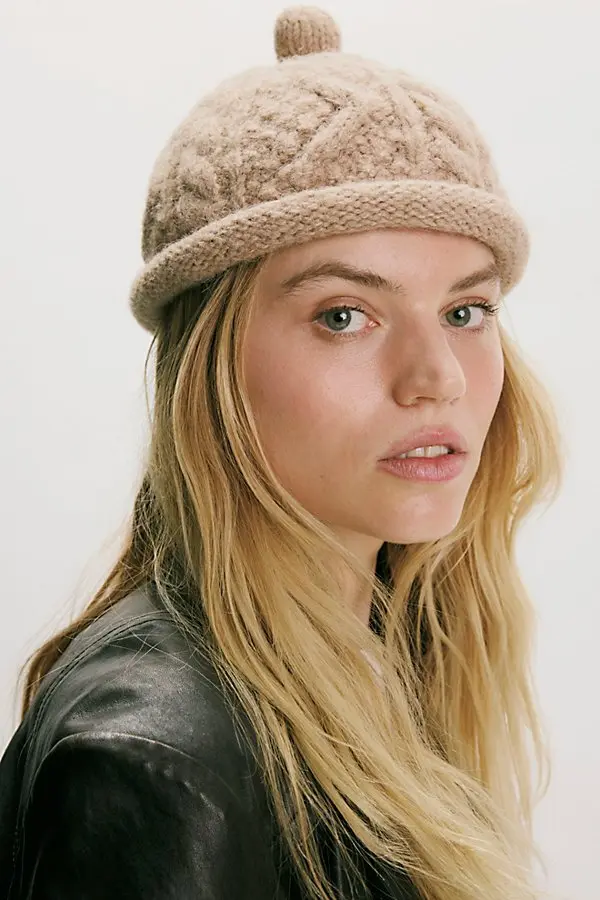 Free People Forever Winter Knitted Beanie - Neutral