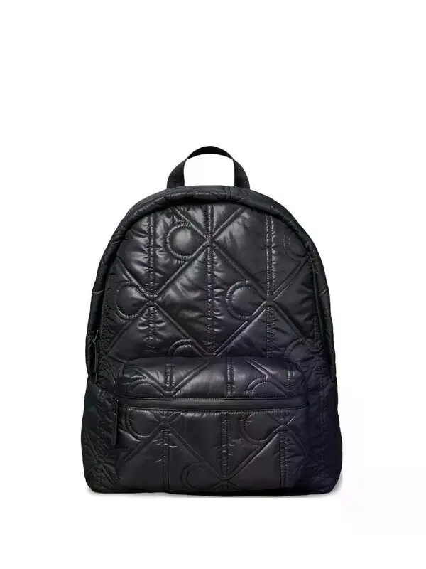 Calvin Klein Quilted Logo Backpack - Black