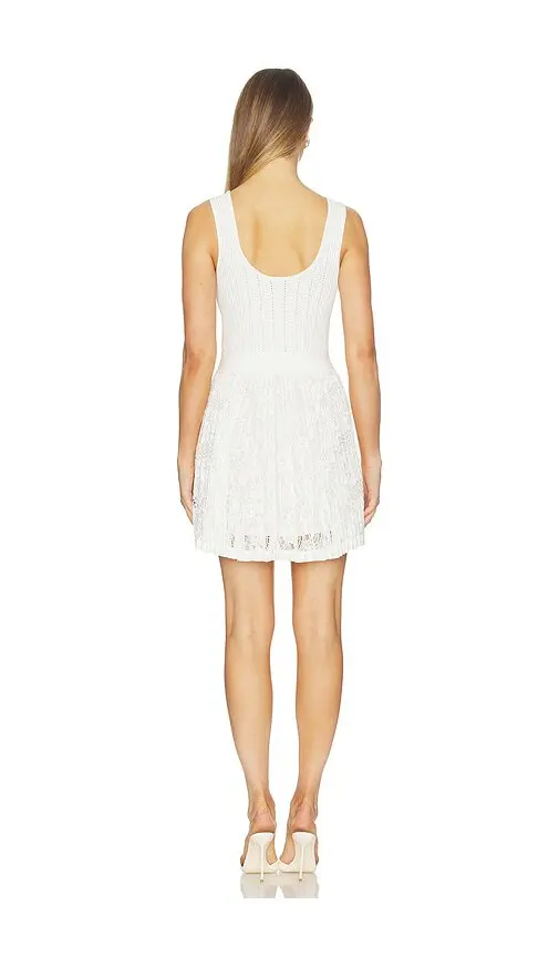 Simkhai Ellis Knit Lace Mini Dress