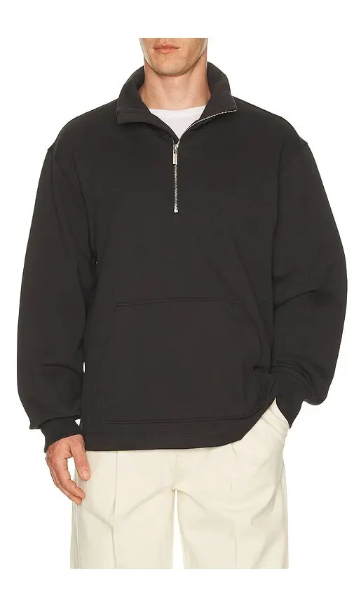 Helmut Lang Quarter Zip Sweatshirt - Black