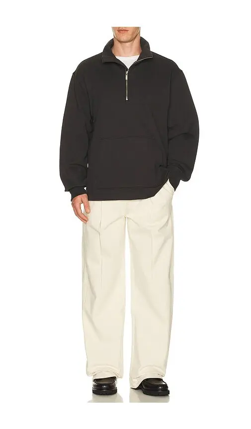Helmut Lang Quarter Zip Sweatshirt - Black
